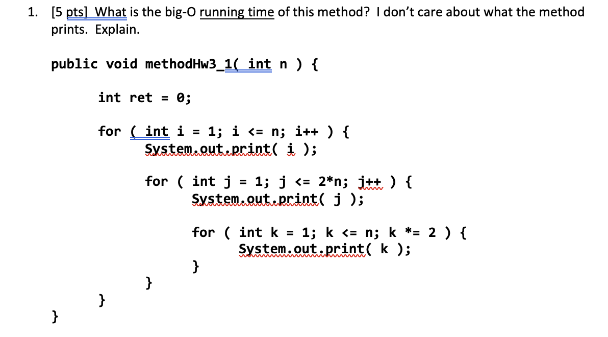 Solved 3. [5 pts] Write a method, no more than 20 lines, | Chegg.com