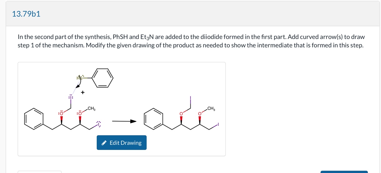 Solved In the second part of the synthesis, PhSH and Et3 N | Chegg.com