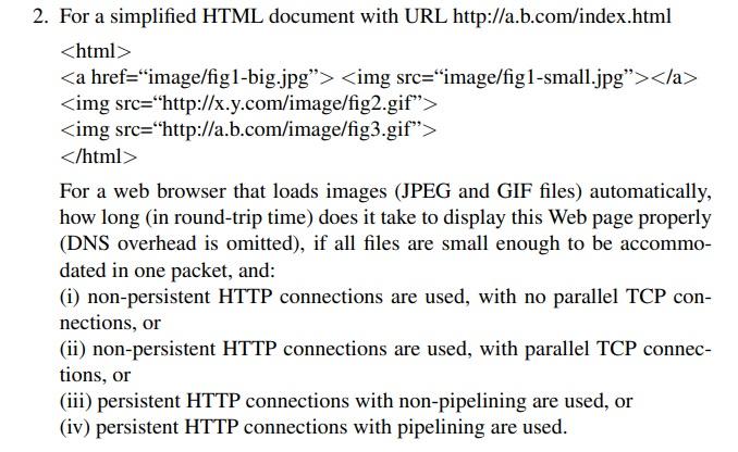 Solved 2. For a simplified HTML document with URL | Chegg.com