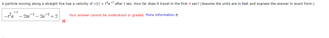 Solved Your answer cannot be understood or graded. More | Chegg.com