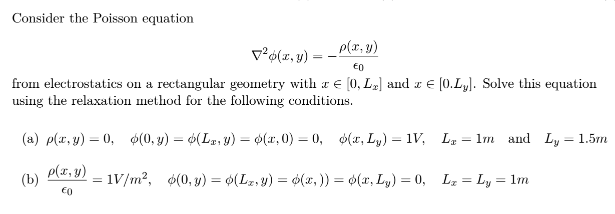 Consider the Poisson equation v26(x, y) P(x,y) EO | Chegg.com