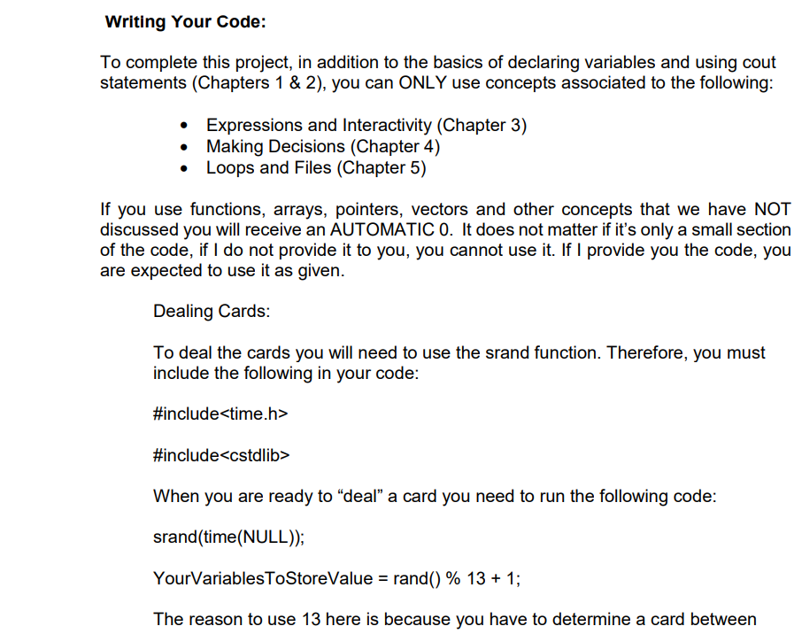 Solved write in c++ no copying and pasting from another | Chegg.com