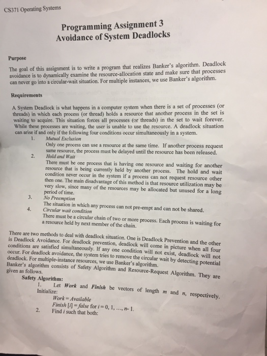 Cs371 Operating Systems Programming Assignment 3