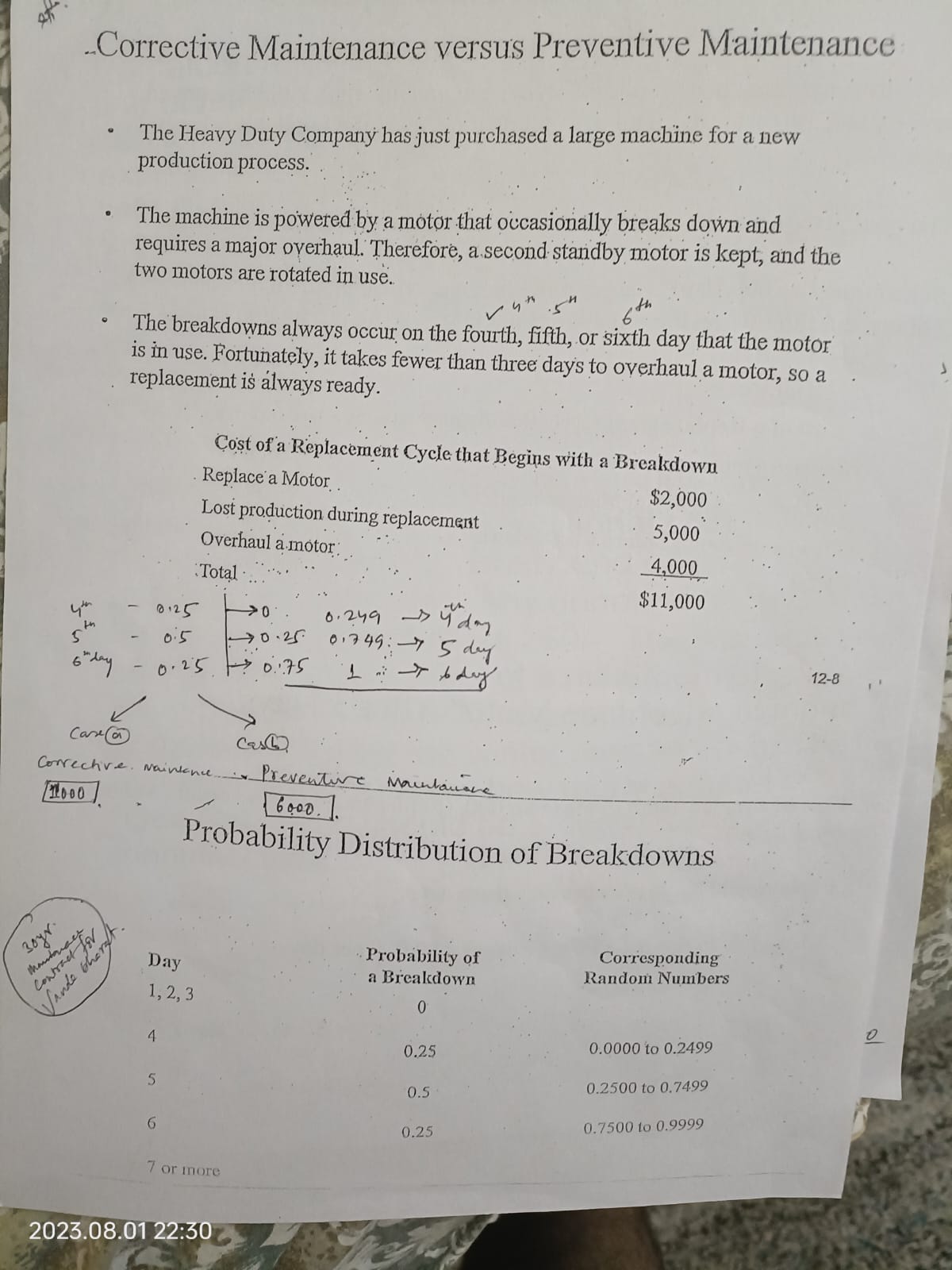Solved -Corrective Maintenance versus Preventive Maintenance | Chegg.com