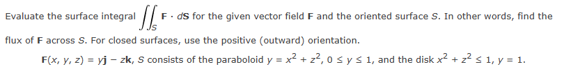 Solved Evaluate the surface integral S F · dS for the given | Chegg.com