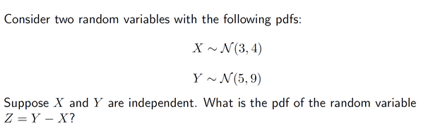 Solved Consider two random variables with the following | Chegg.com
