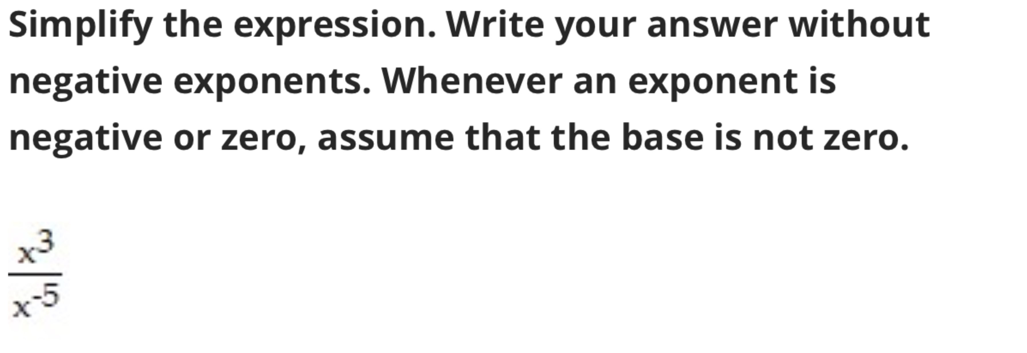 Solved Simplify the expression. Write your answer | Chegg.com