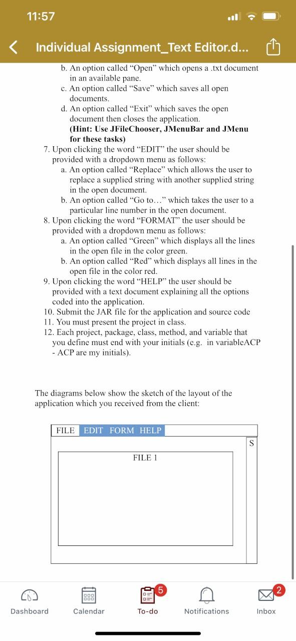 11:57 Individual Assignment_Text Editor.d... Ü 3. | Chegg.com