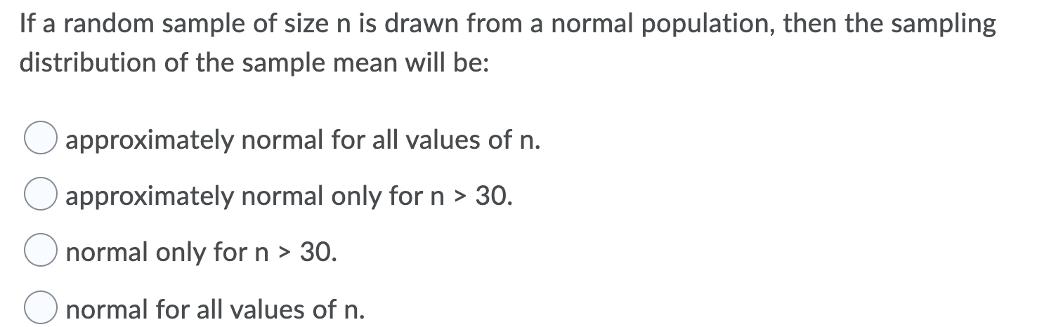Solved If a random sample of size n is drawn from a normal | Chegg.com