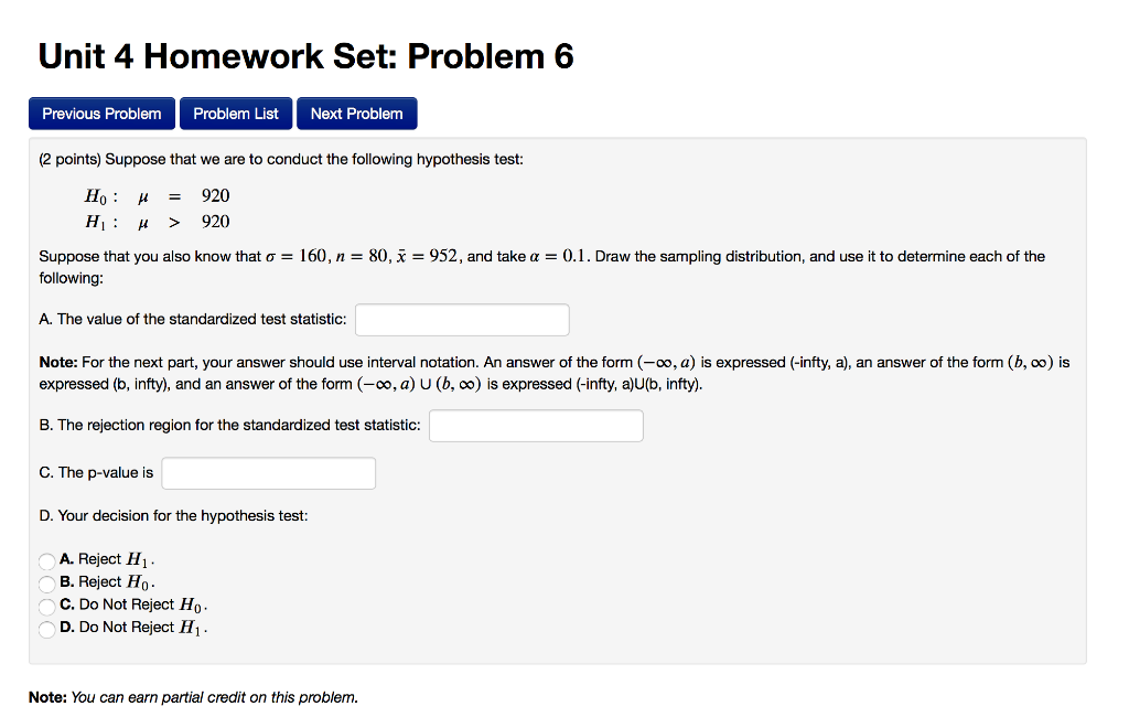 Solved Unit 4 Homework Set: Problem 6 Previous Problem | Chegg.com