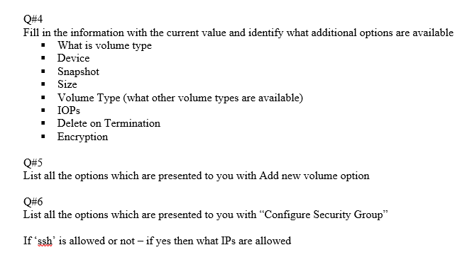 Question #1 : List different types of AMI images • | Chegg.com