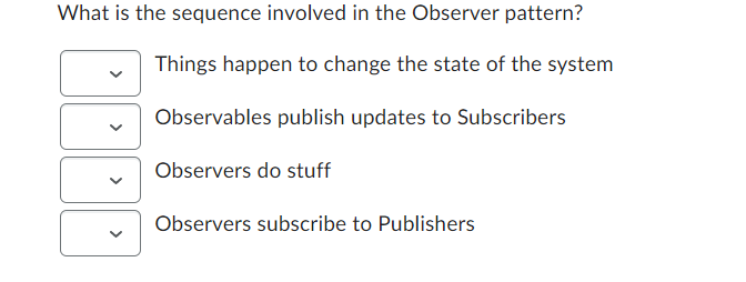 Solved What is the sequence involved in the Observer | Chegg.com