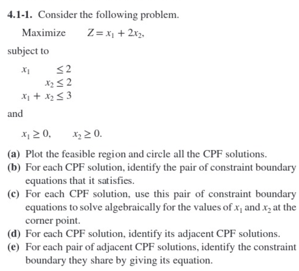 Solved 4.1-1. Consider the following problem. Maximize | Chegg.com