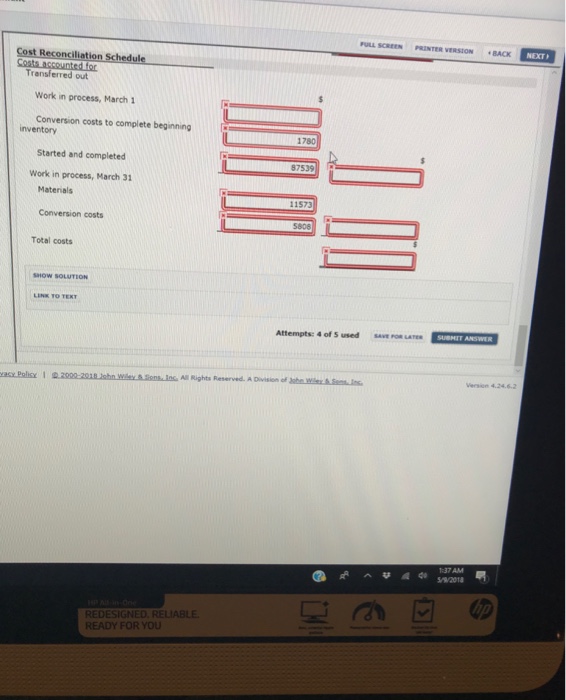 Solved FULL SCREEN PRINTER VERSION BACK NEXT Problem 17-7A | Chegg.com
