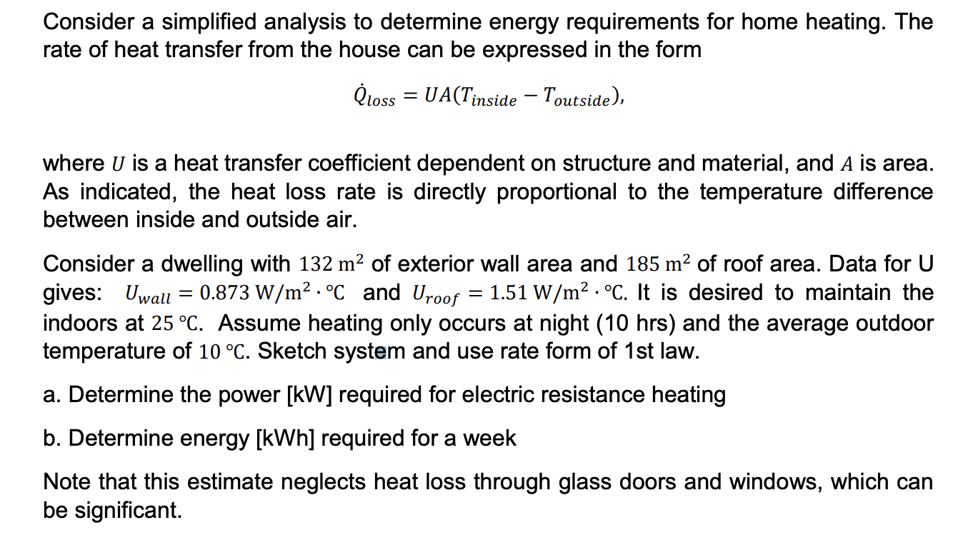 Solved Consider a simplified analysis to determine energy | Chegg.com
