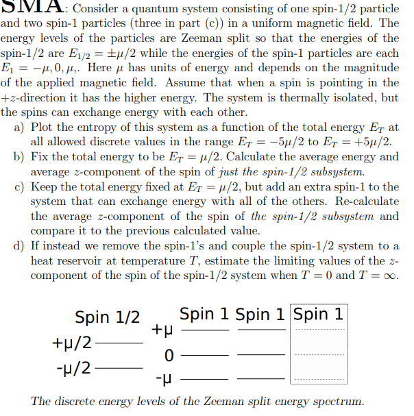 Solved V⊥1 : Consider a quantum system consisting of one | Chegg.com