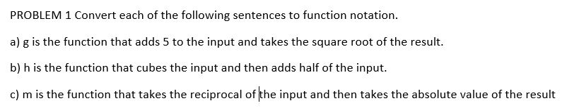 Solved PROBLEM 1 Convert each of the following sentences to | Chegg.com