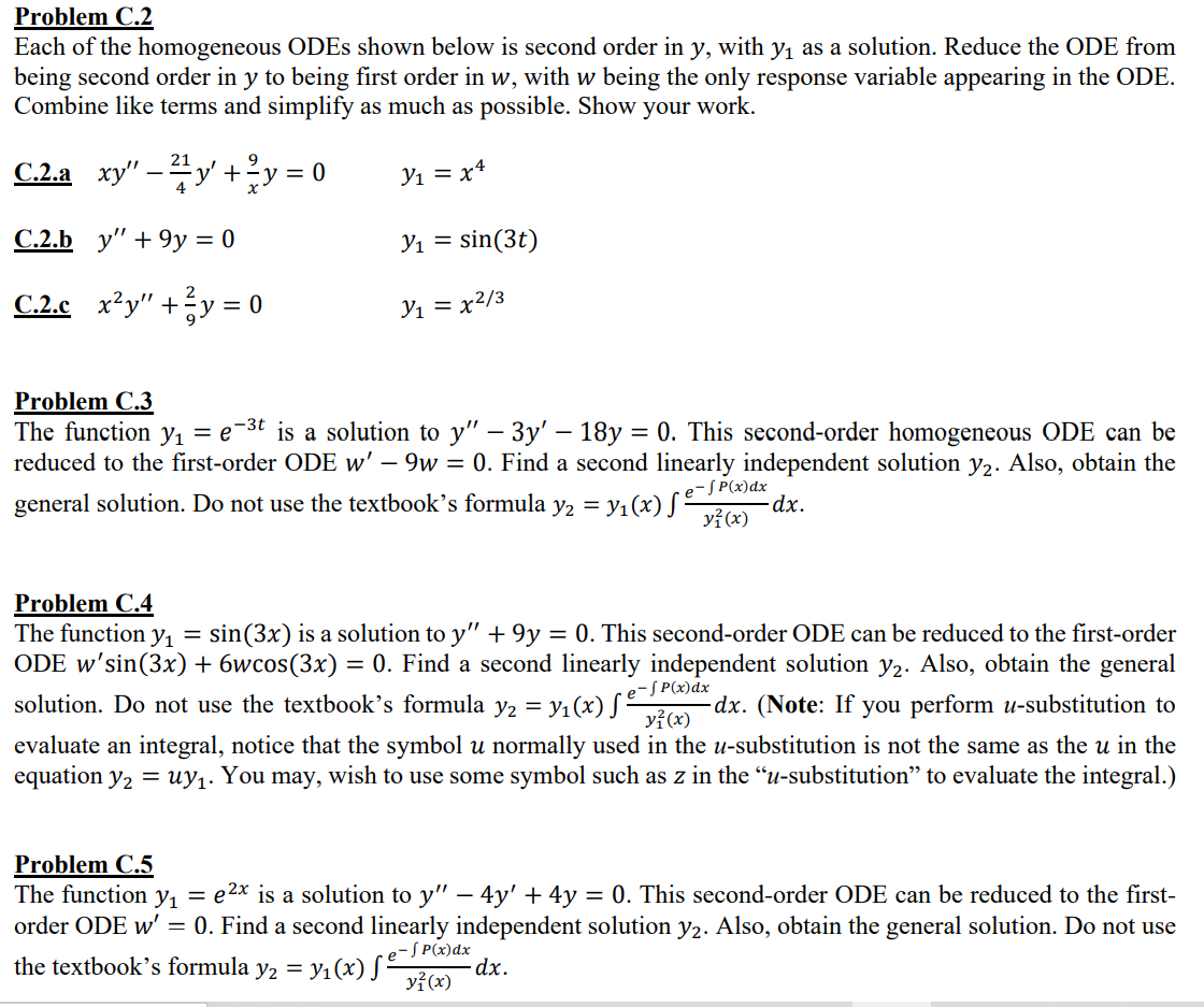 Solved Please also answer C2 as well as the ones | Chegg.com
