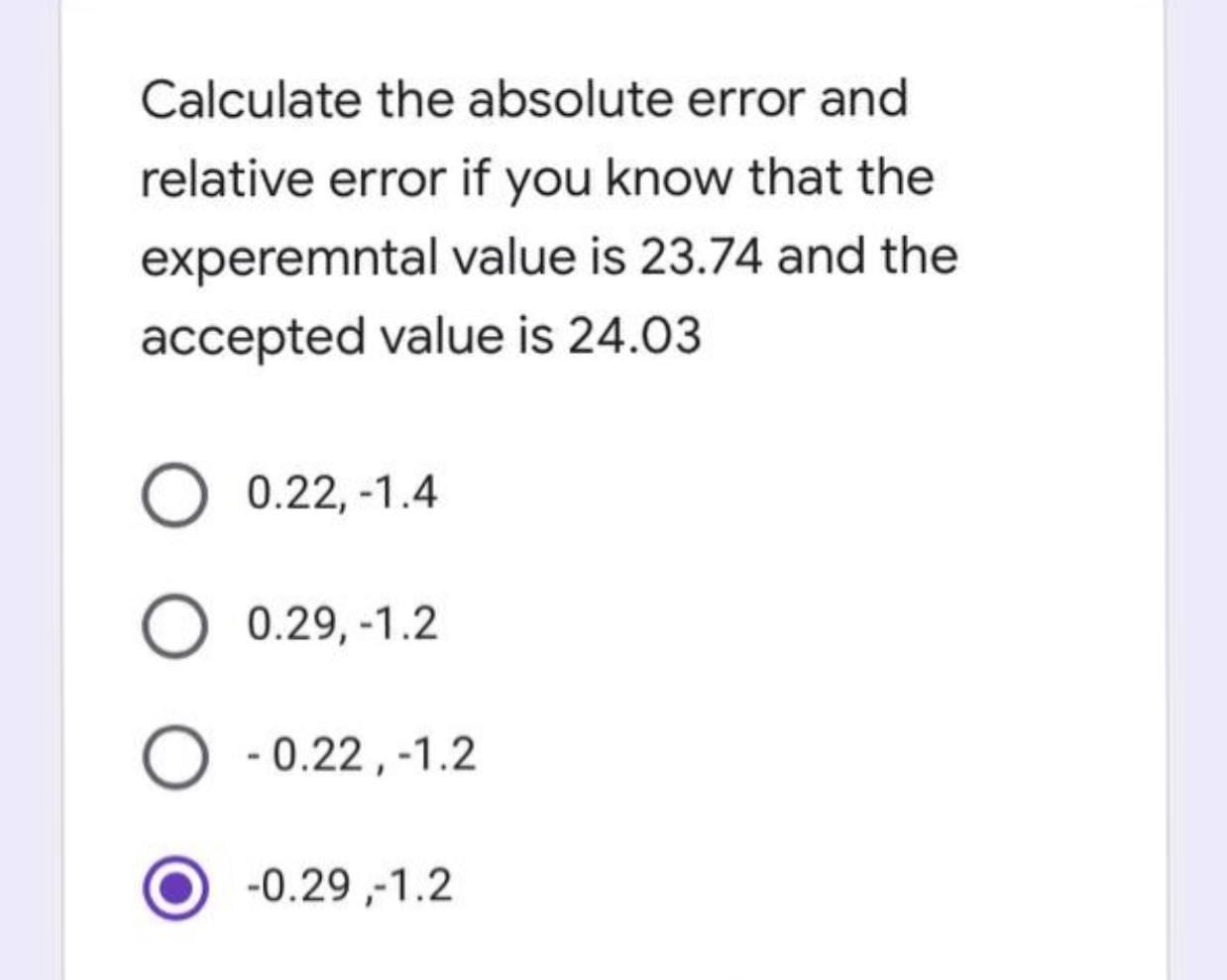 Solved Calculate the absolute error and relative error if | Chegg.com