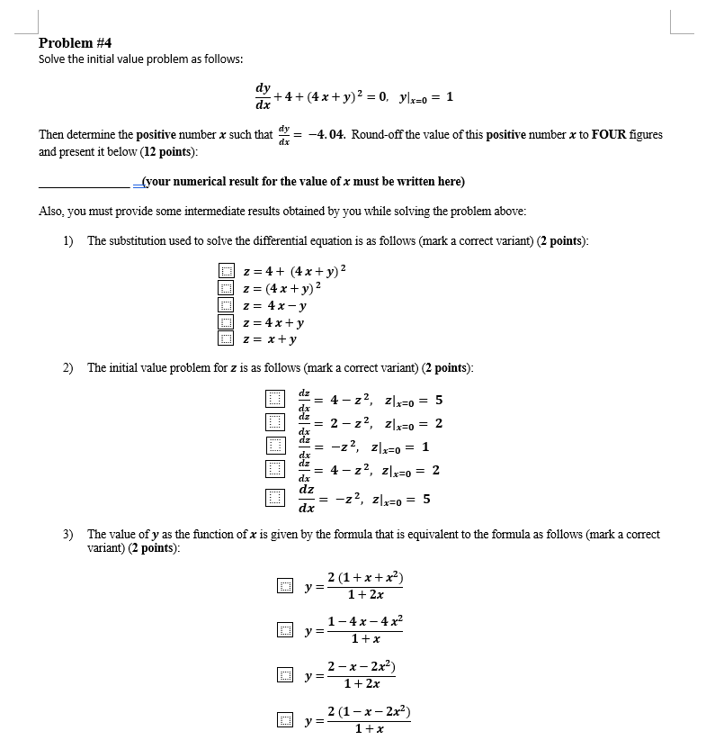 Solved Problem #4 Solve the initial value problem as | Chegg.com