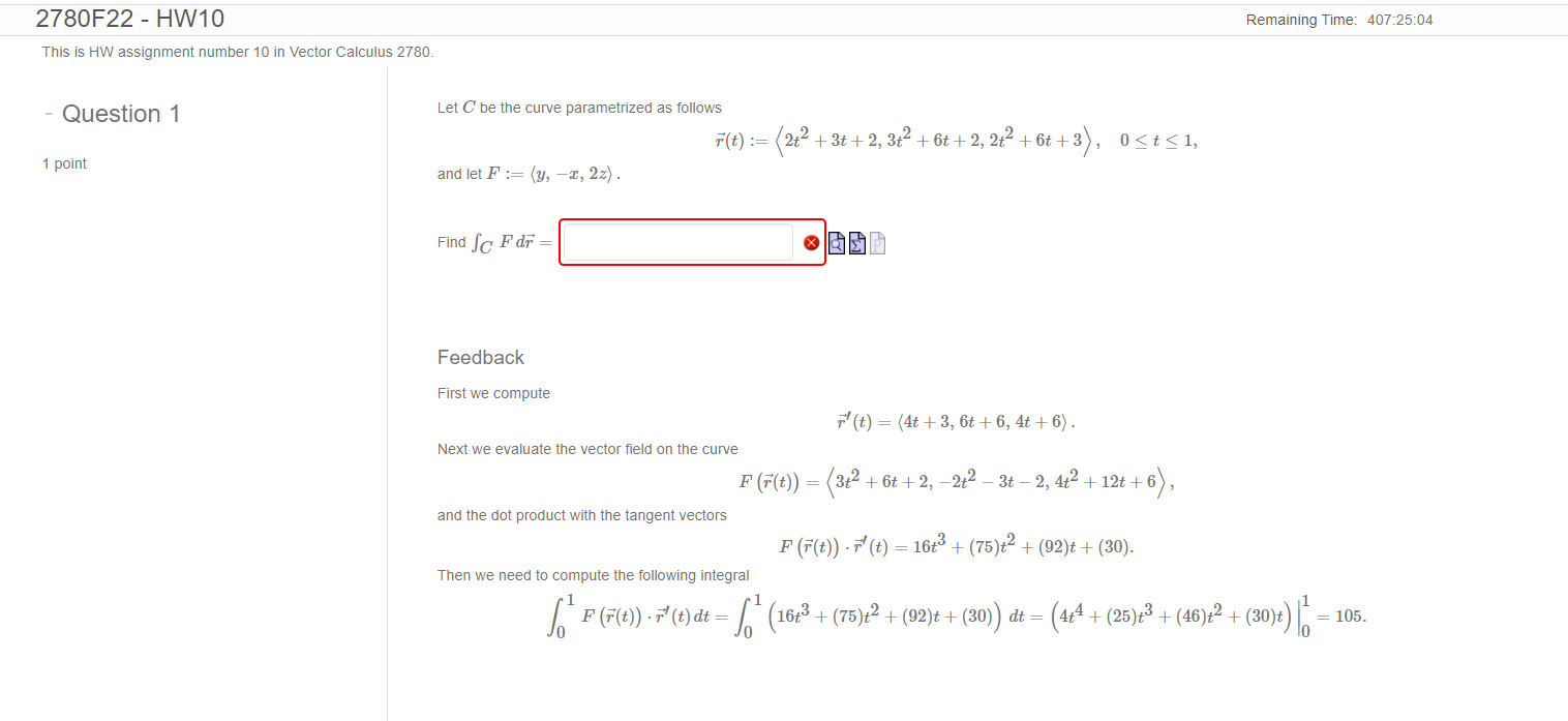 Solved This is HW assignment number 10 in Vector Calculus | Chegg.com
