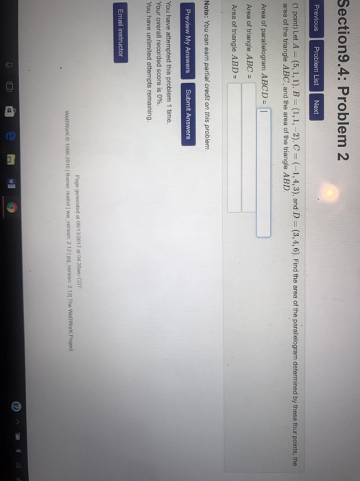 Solved Section 9.4: Problem 2 Previous Problem List Next (1 | Chegg.com