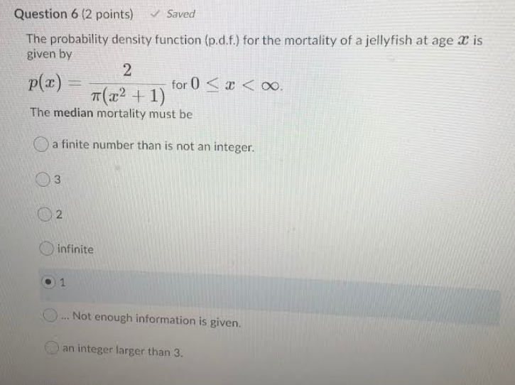 Solved The probability density function (p.d.f.) for the | Chegg.com