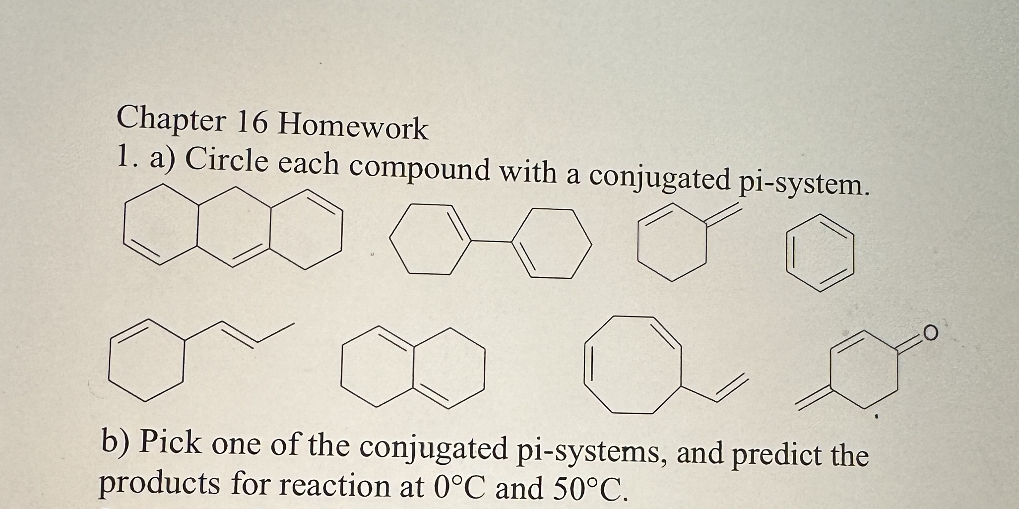 Solved Chapter 16 ﻿Homeworka) ﻿Circle each compound with a | Chegg.com