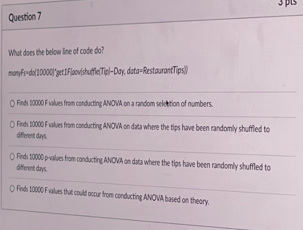 Solved What does the below line of code do? | Chegg.com