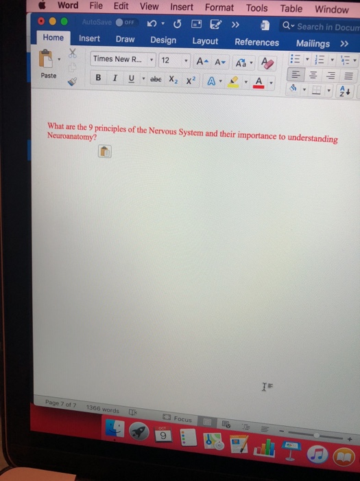 Solved 《 Word File Edit View Insert Format Tools Table | Chegg.com