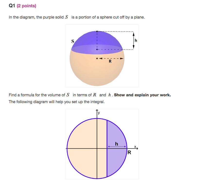 Solved In the diagram, the purple solid S is a portion of a | Chegg.com
