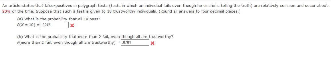 Solved An article states that false-positives in polygraph | Chegg.com