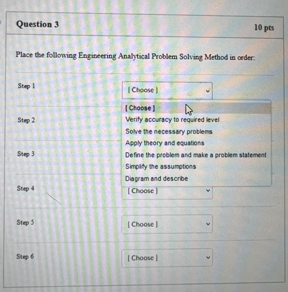 Solved Place the following Engineering Analytical Problem | Chegg.com