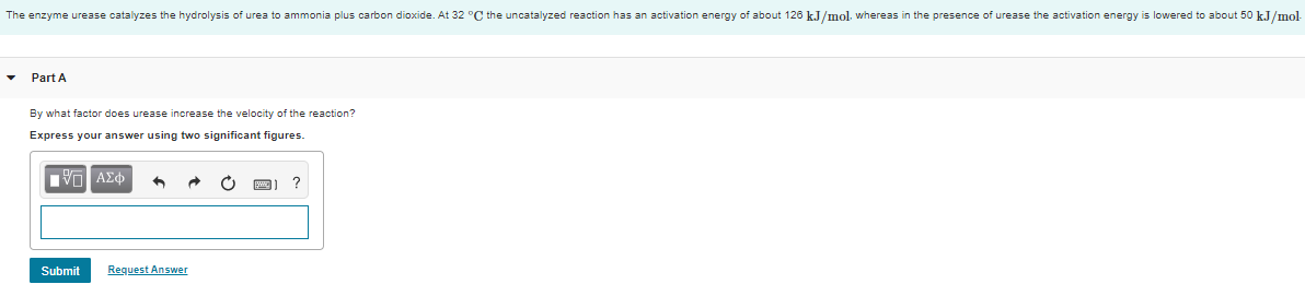 Solved The enzyme urease catalyzes the hydrolysis of urea to | Chegg.com