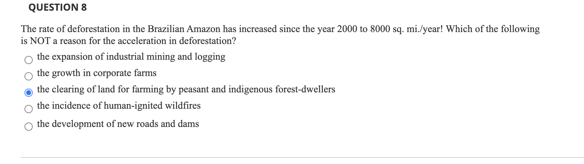 Solved QUESTION 10 The new "Interoceanic Highway" will | Chegg.com