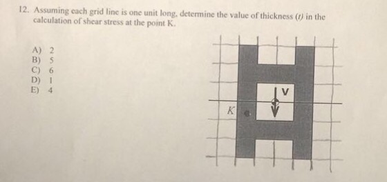 Solved 12. Assuming each grid line is one unit long, | Chegg.com