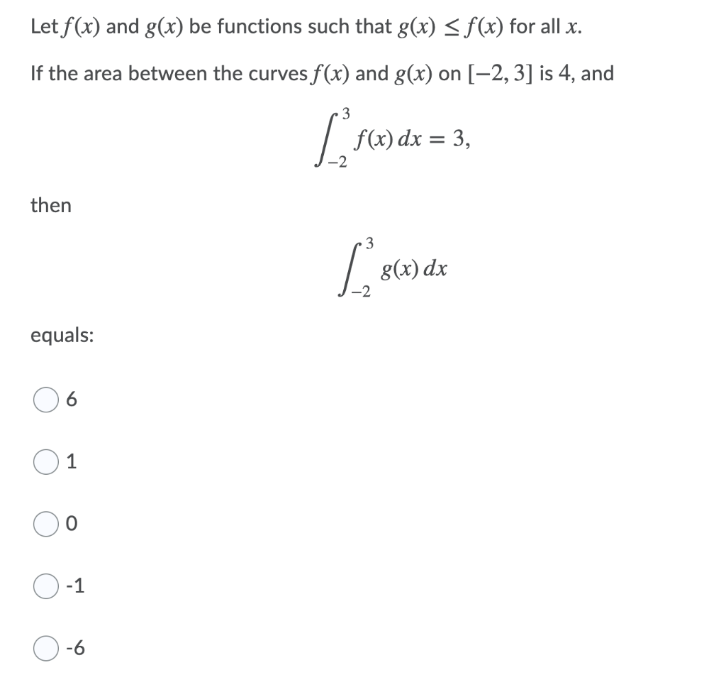 Solved Let f(x) and g(x) be functions such that g(x) = f(x) | Chegg.com