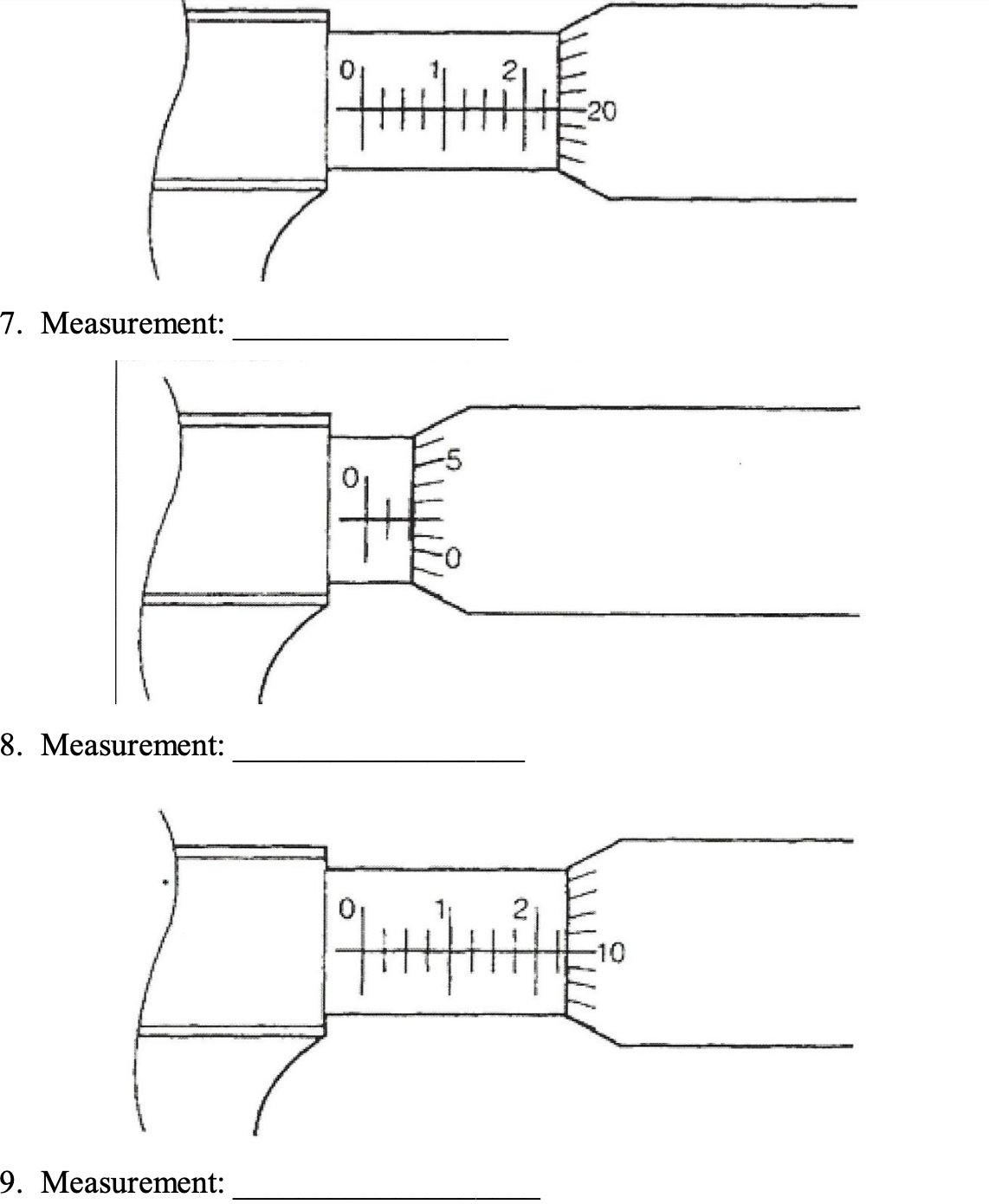 Solved 7. Measurement: 8. Measurement: | Chegg.com