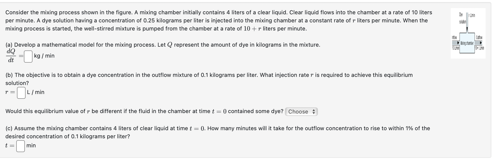 Solved Consider the mixing process shown in the figure. A | Chegg.com