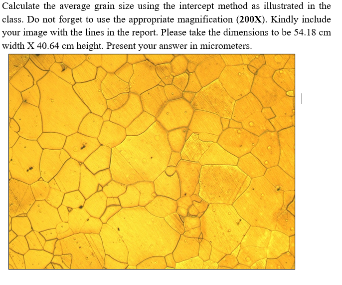 Solved Calculate the average grain size using the intercept | Chegg.com