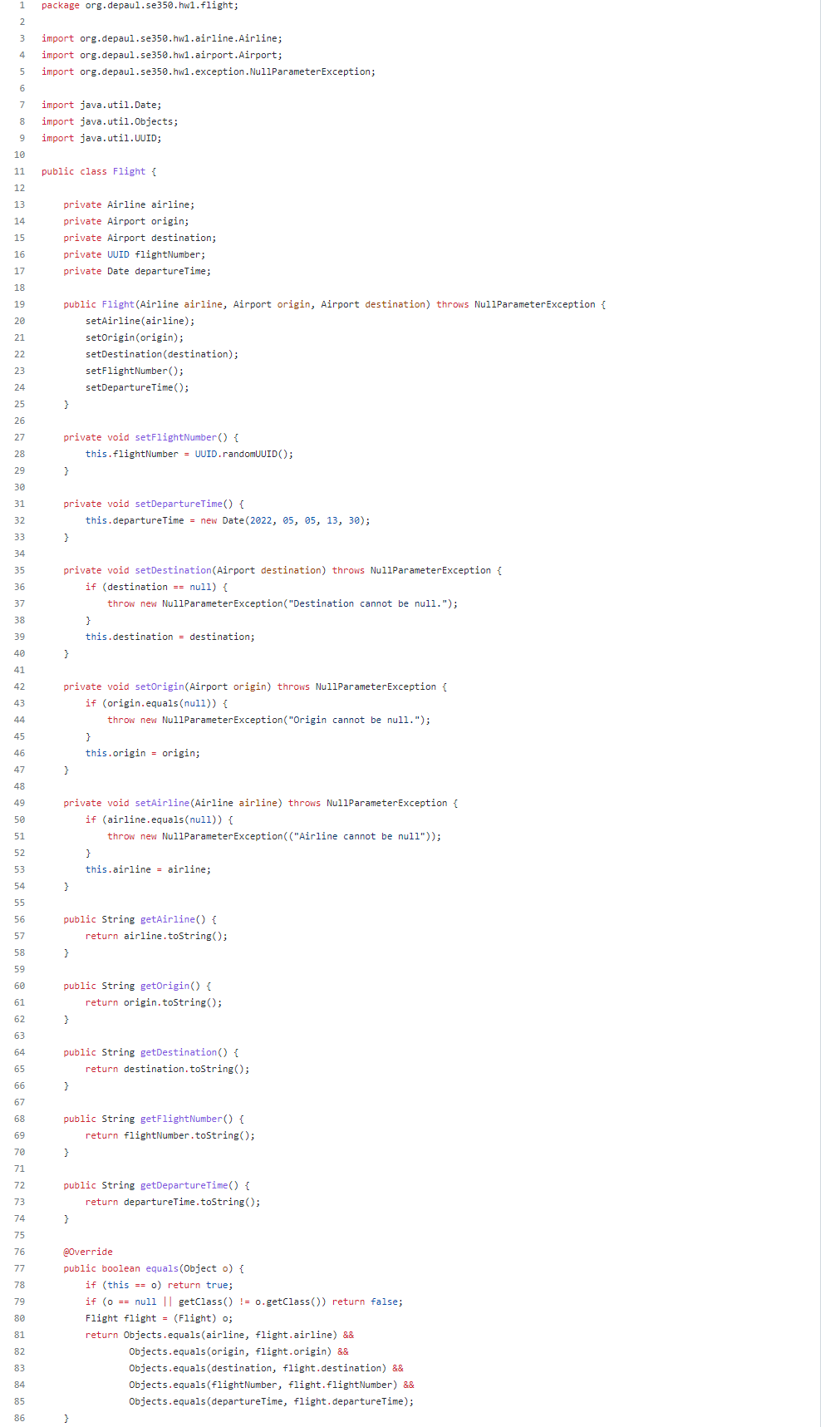SE 350: Object-Oriented Programming Homework 2 DUE | Chegg.com