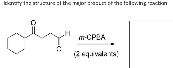 Solved Identify the structure of the major product of the | Chegg.com