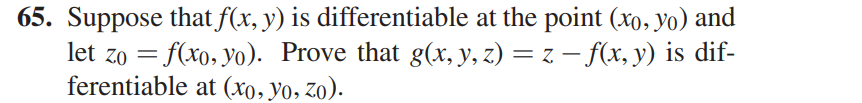 Solved 65. Suppose that f(x,y) is differentiable at the | Chegg.com