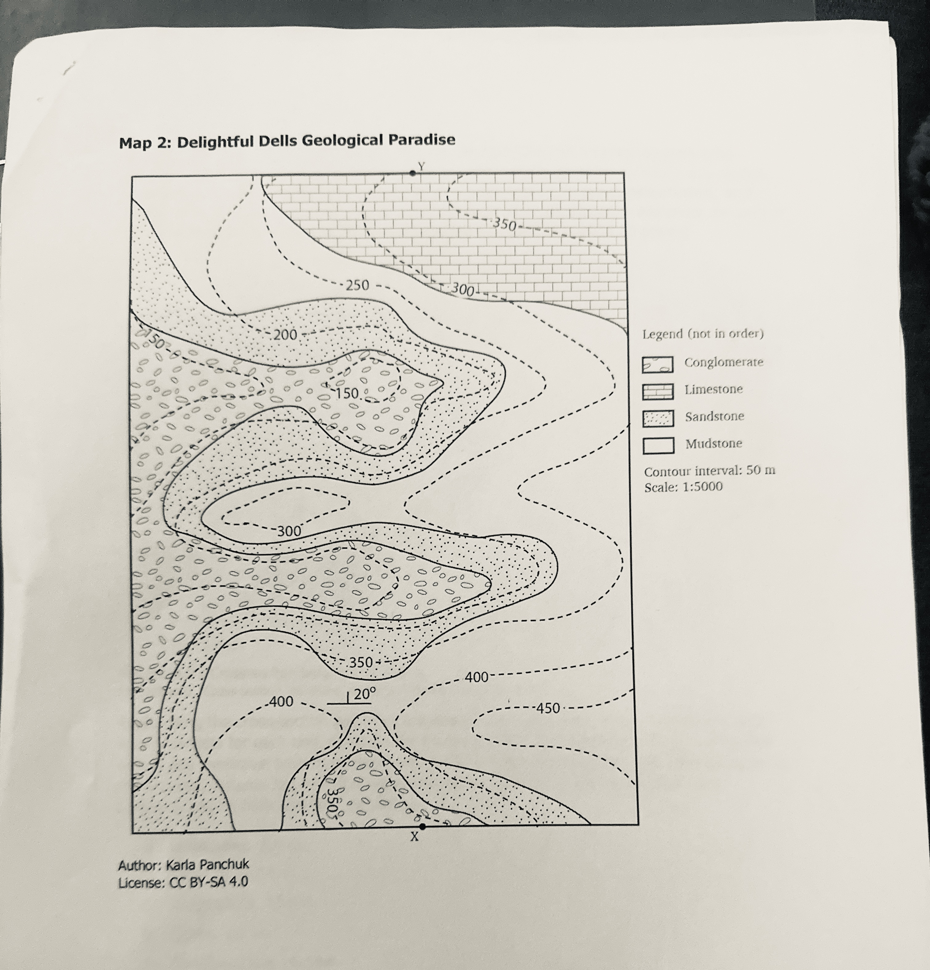 Solved I need help drawing a geological cross section | Chegg.com