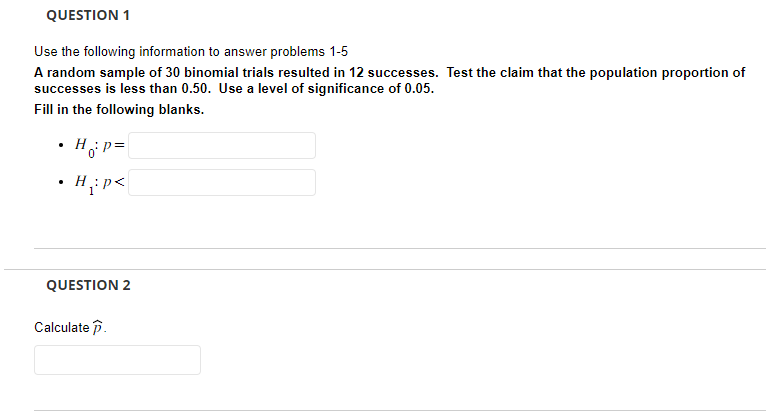 Solved Use the following information to answer problems 1-5 | Chegg.com
