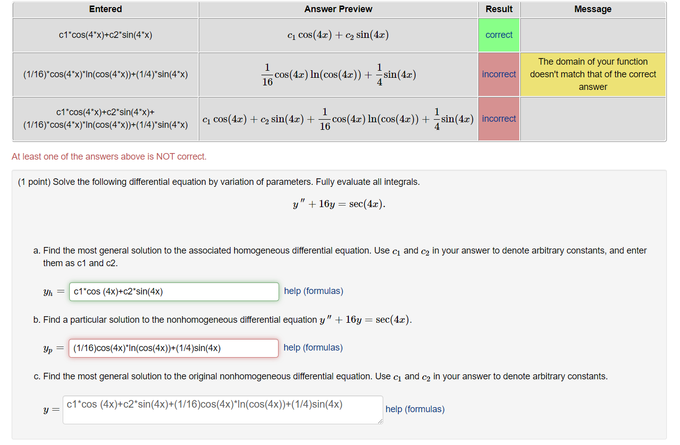 Solved Entered Answer Preview Result Message | Chegg.com