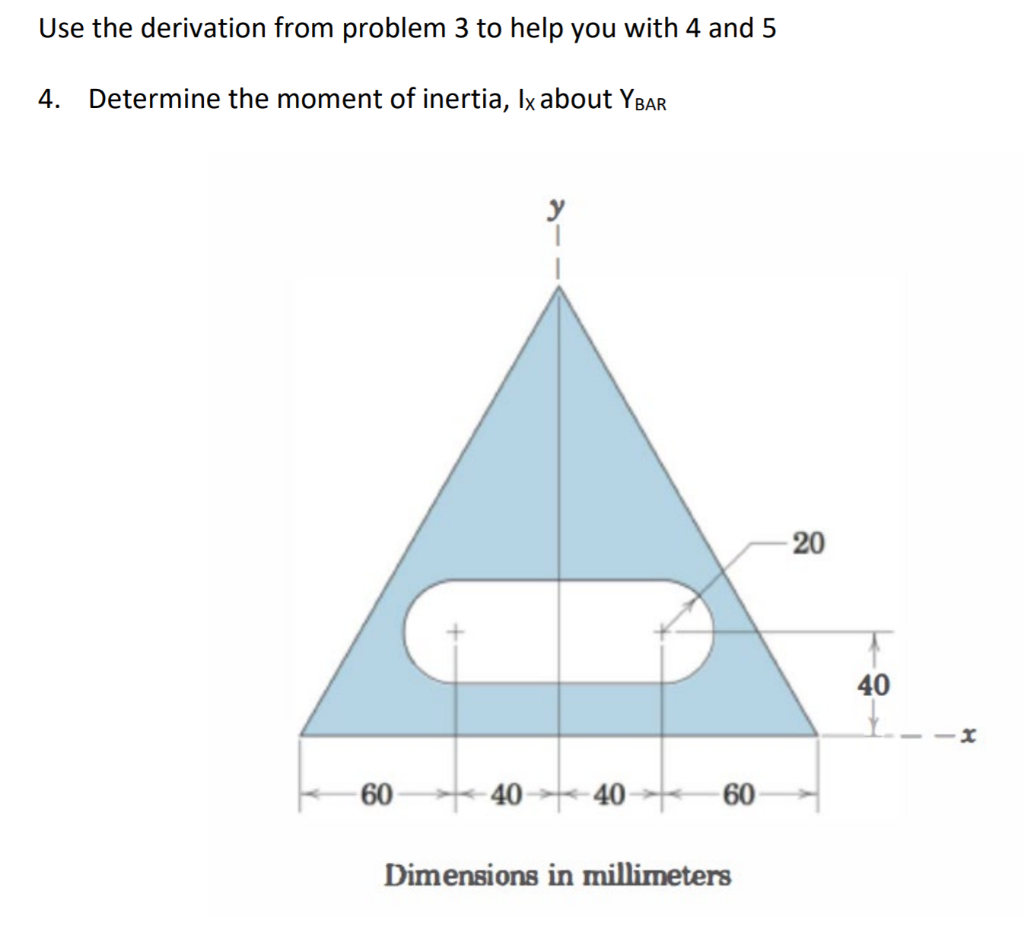 Solved 3. Calculate Ix for the given composite shape about | Chegg.com