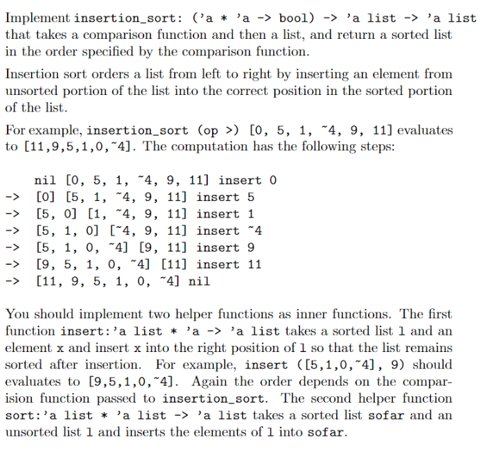 Solved In SML using pattern matching and let - I will give a | Chegg.com Solved In SML using pattern matching and let - I will give a | Chegg.com