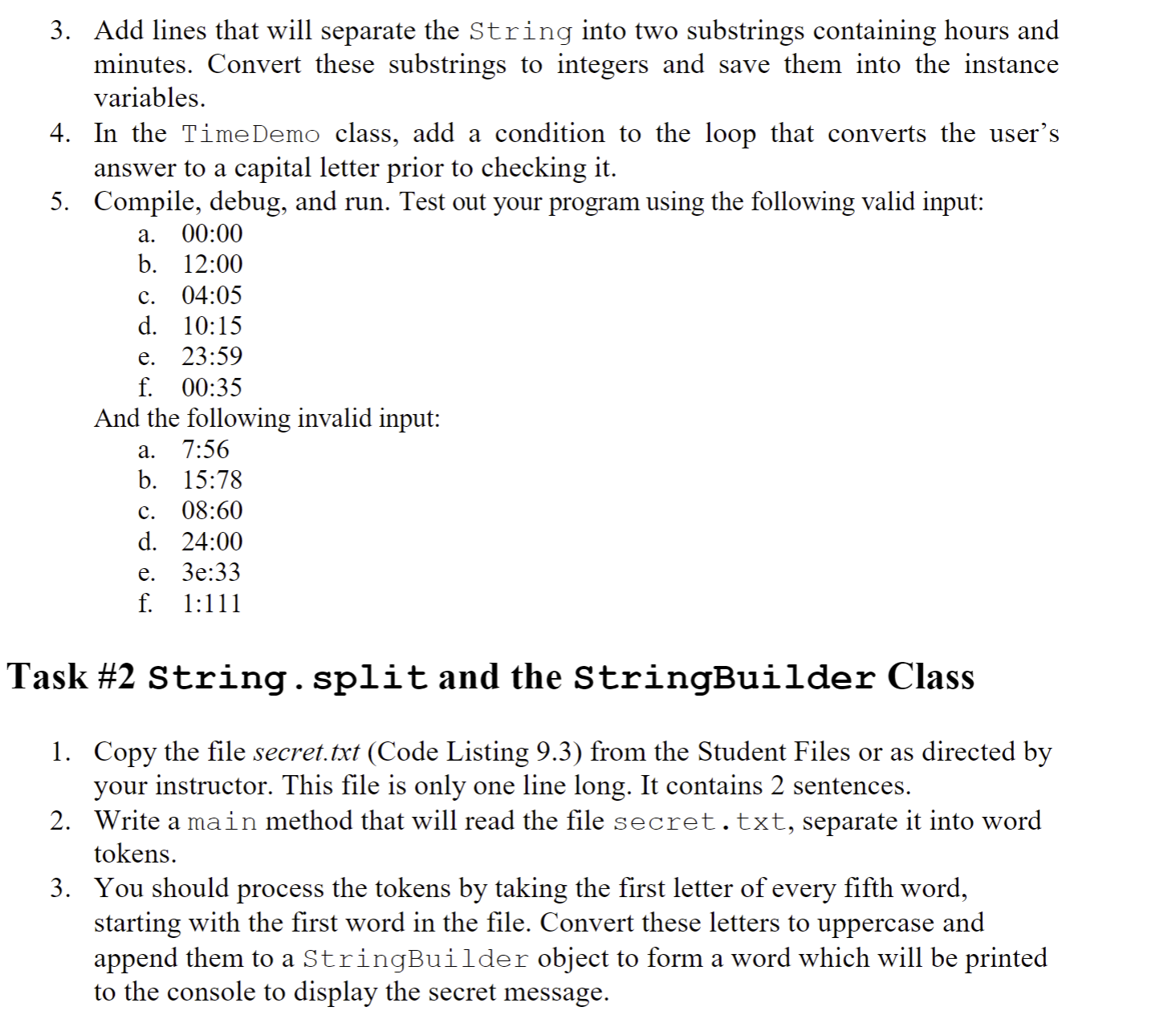 Solved Task \#1 Character and String Class Methods 1. Copy | Chegg.com