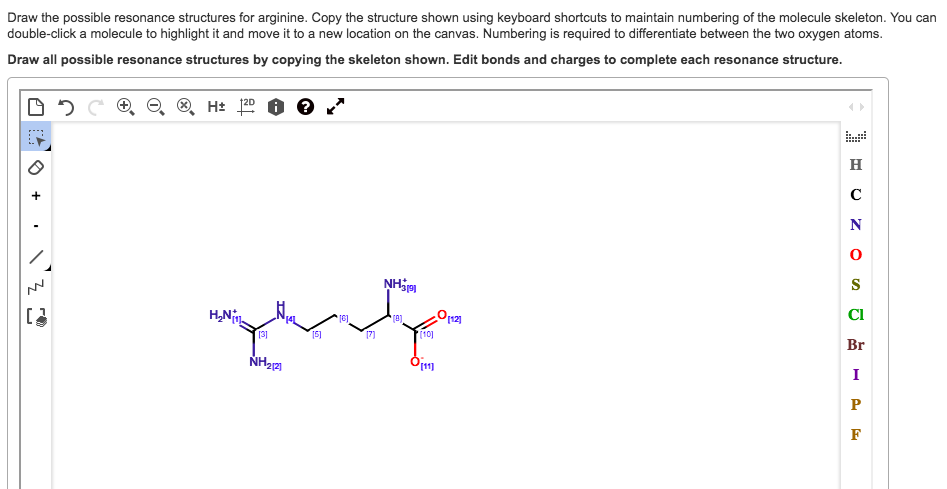 Solved Draw the possible resonance structures for arginine. | Chegg.com
